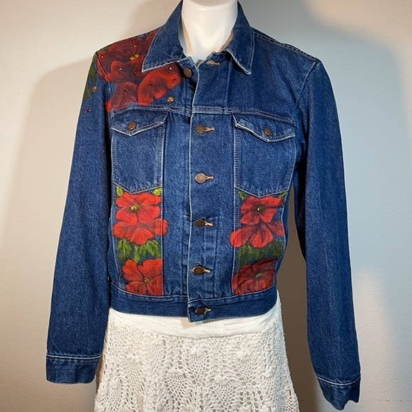 Rustler | Jackets & Coats | Vintage Denim Jean Trucker Jacket Art To ...